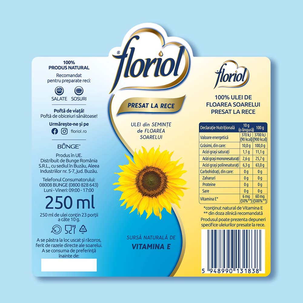 Floriol – Ulei presat la rece – Impackt!